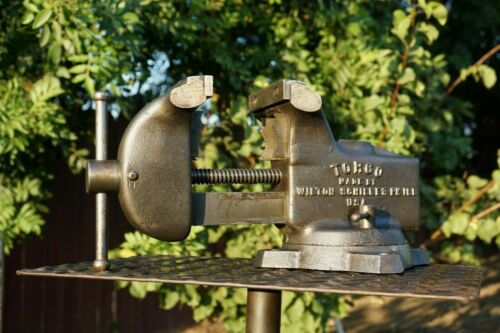 TORCO 4'''' JAW SWIVEL ANVIL VISE W/PIPE GRIPS,MADE BY WILTON SCHILLER ...