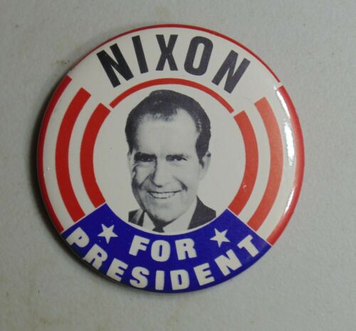 Richard Nixon 1968 campaign pin button political -- Antique Price Guide ...