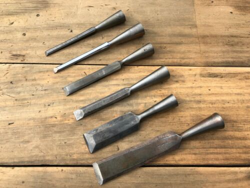 Vintage Woodworking Socket Chisels Lot of (6) -- Antique Price Guide ...