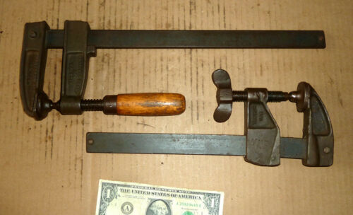Vintage 2 Bar C Clamp,Vise,Taylor 15-12",Hartford Co.# 3CCN-15-1/2",Old ...