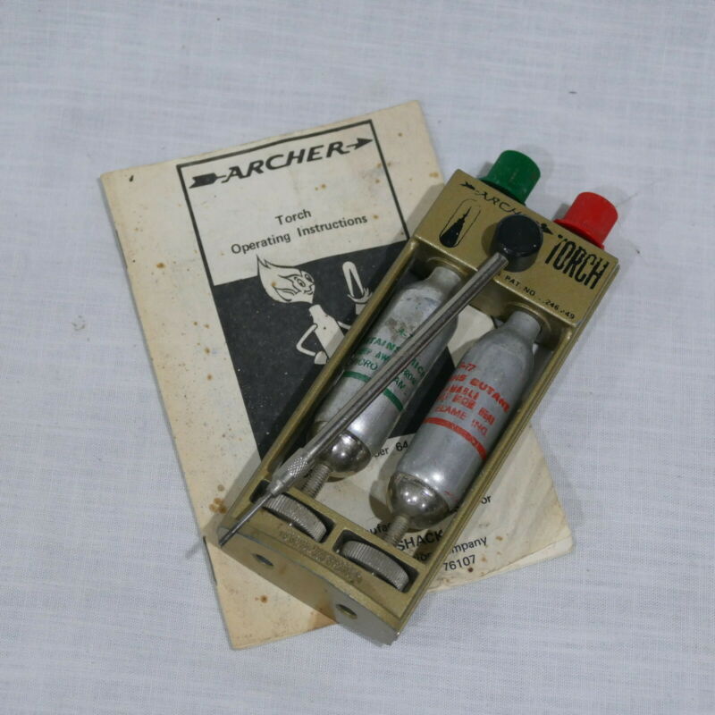 Vintage Archer Microflame Miniature Precision Gas Torch w/ Instruction ...