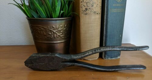 Vintage UTICA Tools Lineman Pliers #1950-8 w/ Side Cutters 8.5" Long ...