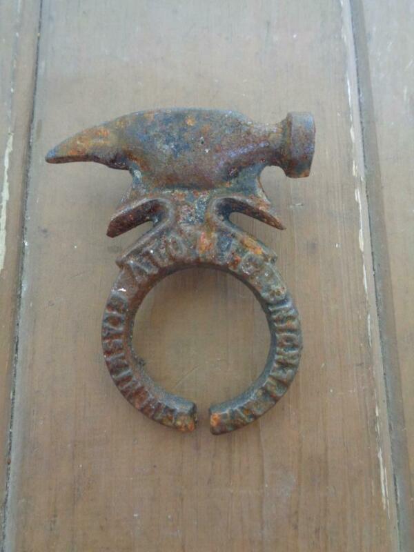 CAST IRON SADDLE HORN LINE RIDER TOOL HAMMER PICK RANCH FENCE TOOL ...