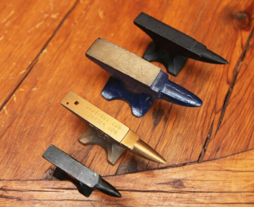 4 Different MINI BLACKSMITH Collector ANVILS -- Antique Price Guide ...