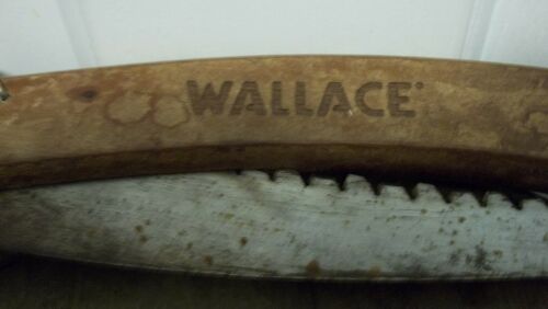 VINTAGE WALLACE SAW TOOL CURVED PRUNING BLADE FOLDING FOLDER WOOD ...
