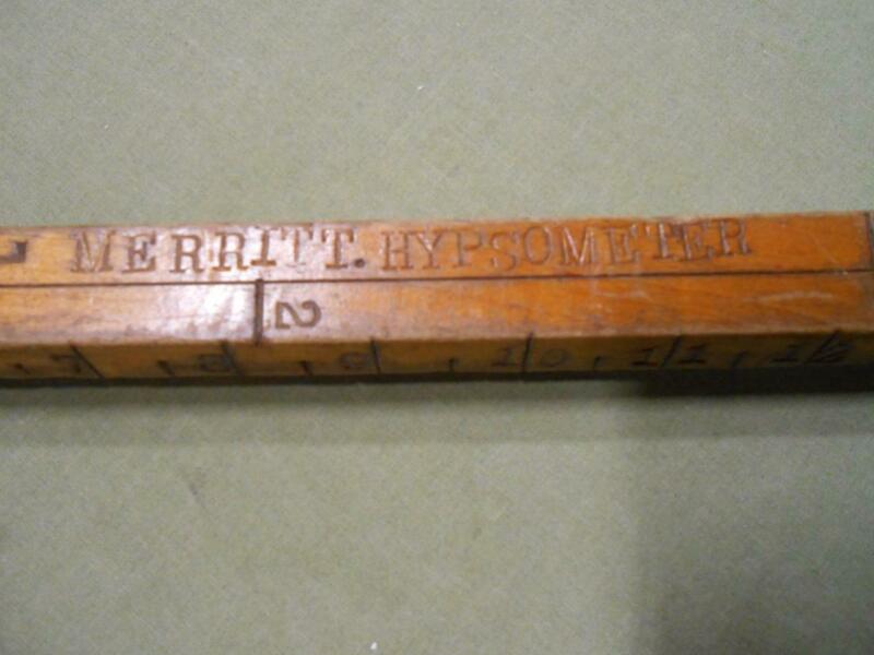 ANTIQUE CRUISER STICK BILTMORE LOG SCALE TIMBER CRUISER AXE MERRITT ...