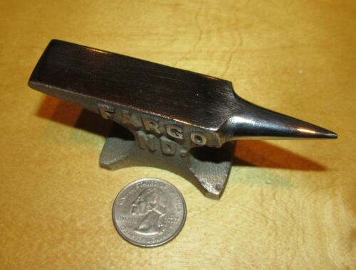 Fargo Foundry Co Mini Anvil 3 1/2" Long 6.6 Ounces Nickel Plated ...