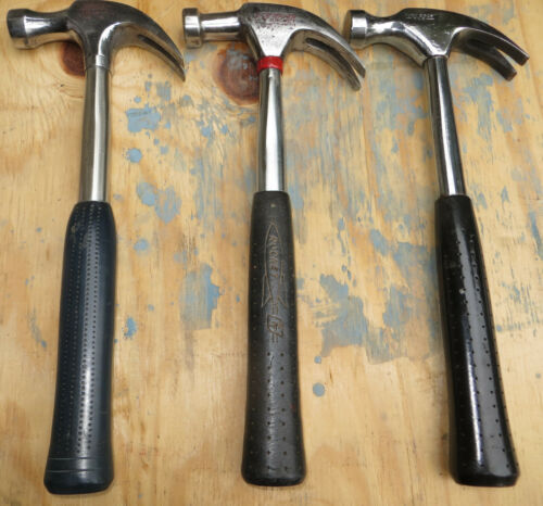 Trio of Vintage Steel Carpentry Hammers: Buck Bros., True Temper ...