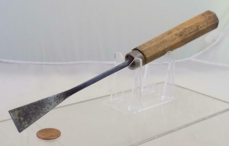 Vintage German Made Wood Carving Tool Chisel #1 Sweep 3/4" Cut 9-5/8 ...