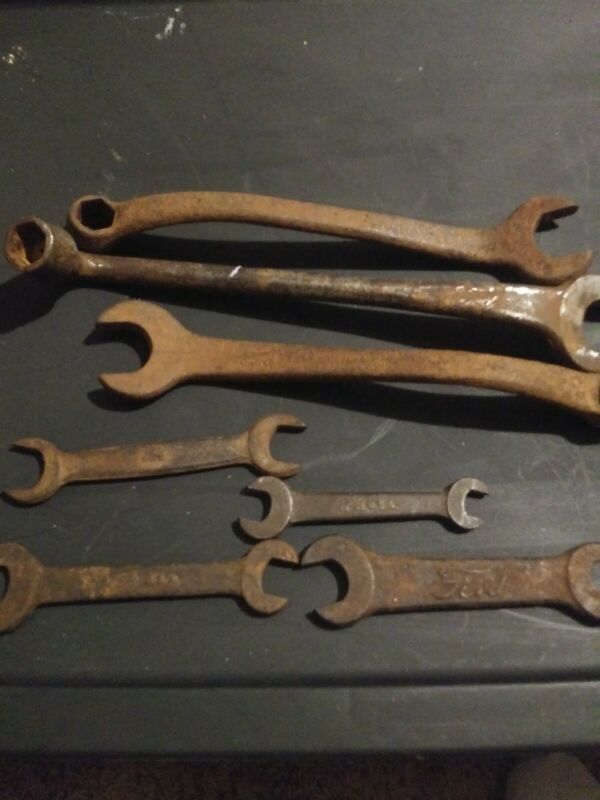 ANTIQUE Ford Tools Lot Wrenches Vintage Machinist Mechanic -- Antique ...
