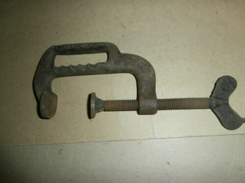 Unusual Antique Metal C Clamp -- Antique Price Guide Details Page