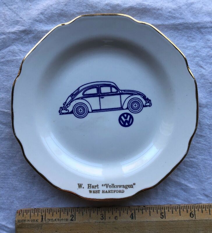 Vintage W Hart VW Volkswagen Beetle Plate West Hartford Connecticut ...