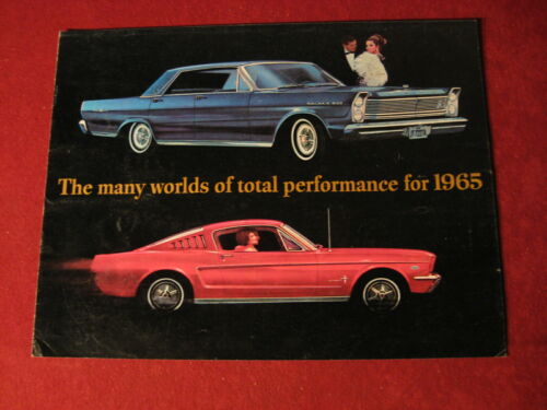 1965 Ford & Mustang Sales Brochure Booklet Old Original Catalog Book ...