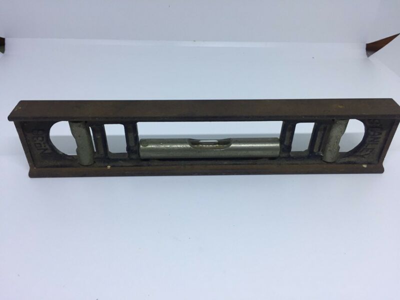 Vintage Stanley No.36 Carpenter Machinist Cast Iron 9" Inch Level ...