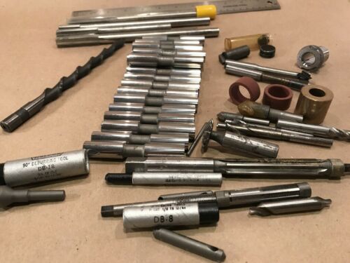 LOT Machinist Tools Deburring End Mill Adjustable Straight Reamer Lathe ...