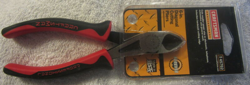 New Craftsman Professional 6" tool Pliers, Diagonal, USA 45762,dikes ...