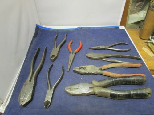 VINTAGE WIRE CUTTERS AND NEEDLE NOSE CUTTERS FEW NAMED 8 -- Antique ...
