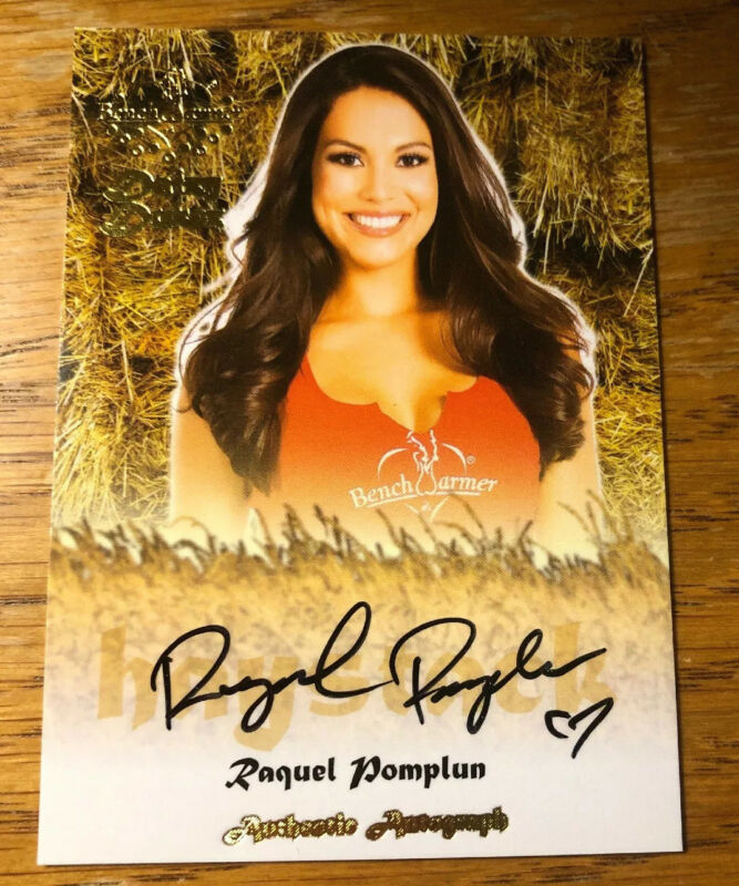 Raquel Pomplun 2015 Autograph Daizy Dukez Haystack BenchWarmer Card ...