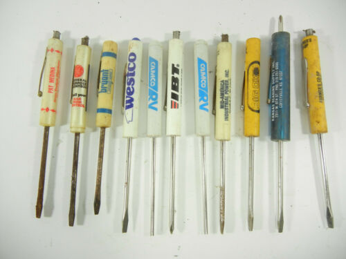 Vtg. Lot of 11 Advertising Mini Pocket Screwdrivers -- Antique Price ...