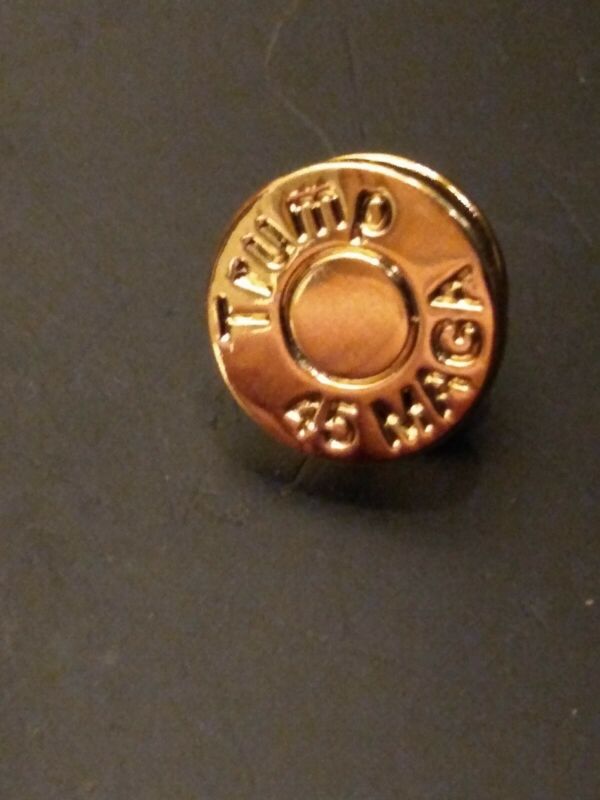 Trump 45 President MAGA Lapel Pin Polished Brass Finish 2020 Custom 45 ...