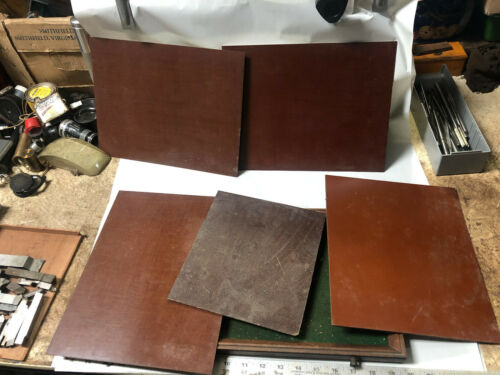 MACHINIST TOOL LATHE MILL Machinist Lot of Bakelite Sheets Stock ...