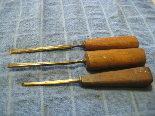 Lot of 3 Erik Anton Berg E A Berg Eskilstuna Sweden Chisels.Vintage ...