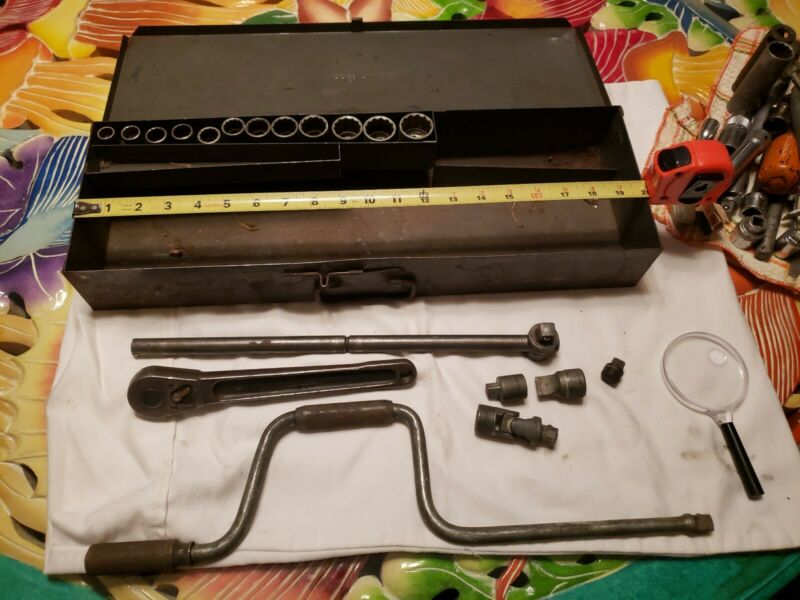 Vintage snap on half inch drive sockets set in original Box -- Antique Price Guide Details Page
