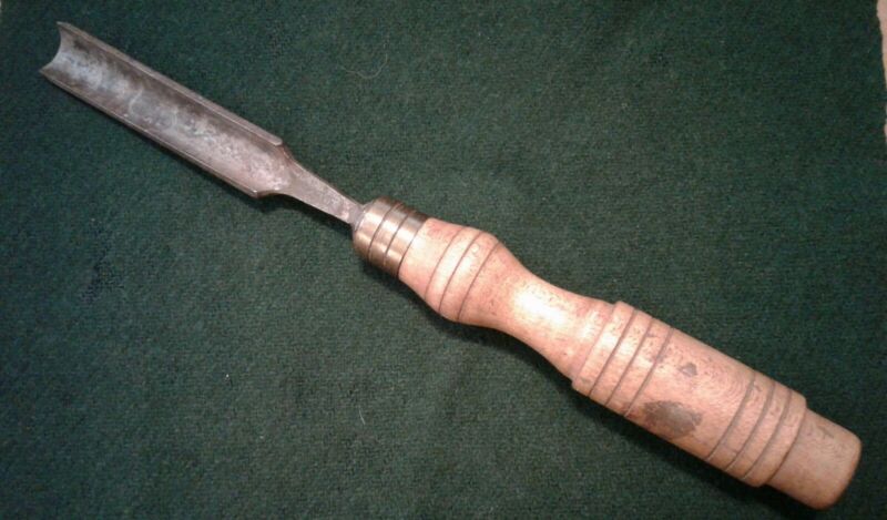 VINTAGE BUCK BROTHERS CURVED GOUGE WOOD CARVING CHISEL TOOL WOODWORKING ...