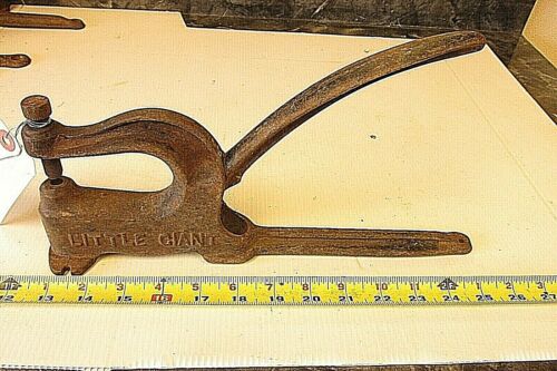 OLD SHOP RIVET PUNCH TOOL LEATHER & BRAKE SHOE LITTLE GIANT LOT A ...