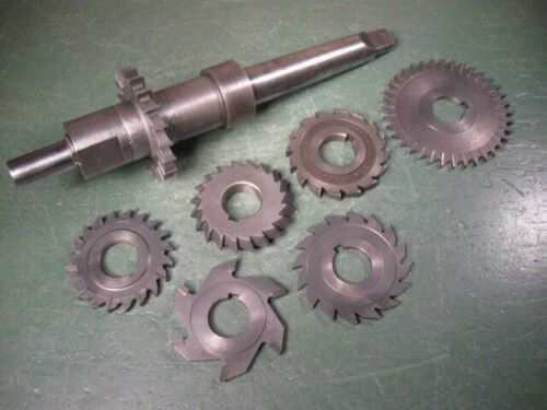 OLD USED MACHINING TOOLS MACHINIST RARE MILLING CUTTER SHAPER SHAFT W ...