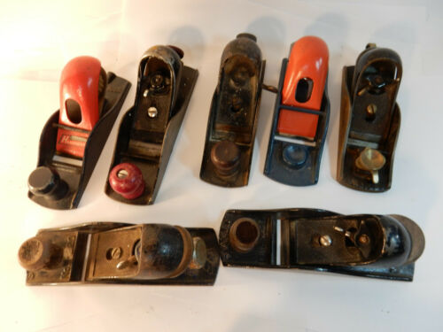 LOT Vintage Woodworking Block Planes, Stanley 220, 9-1/2 Made USA Tools ...