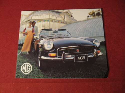 1972 MG MGB Sales Brochure Booklet Old Original Catalog book -- Antique ...