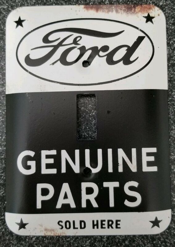 FORD GENUINE PARTS LIGHT SWITCH COVER PLATE MANCAVE Garage Gas Station ...