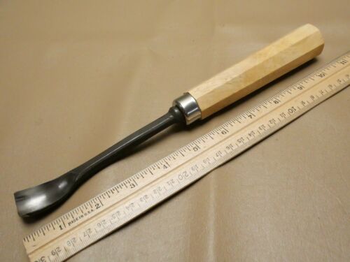 SCULPTURE HOUSE TOOLS 3/4" SHORT BENT No. 8 SWEEP WOOD CARVING GOUGE ...