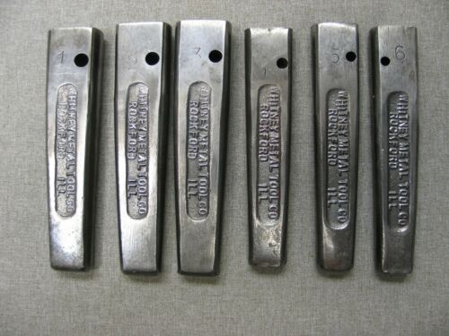 Vintage Rivet Set Whitney #1 #2 #3 #4 #5 #6 Blacksmith Sheet Metal ...