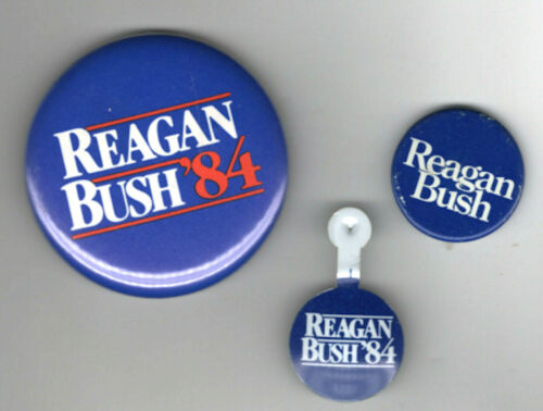 Vintage Political Pin 1984 Ronald Reagan Pin Reagan Bush Pin 3 Pin Lot ...