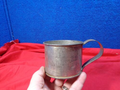 Primitive Hand Made Tin Drinking Cup #5 -- Antique Price Guide Details Page