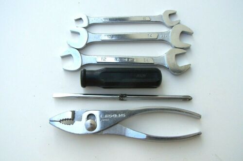 vintage Chrome Lexus tool kit Pliers Screwdriver 12x14mm 8x10Wrench ...