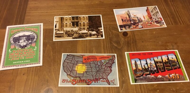 Souvenir Postcards From 2008 Democratic Convention -- Antique Price ...