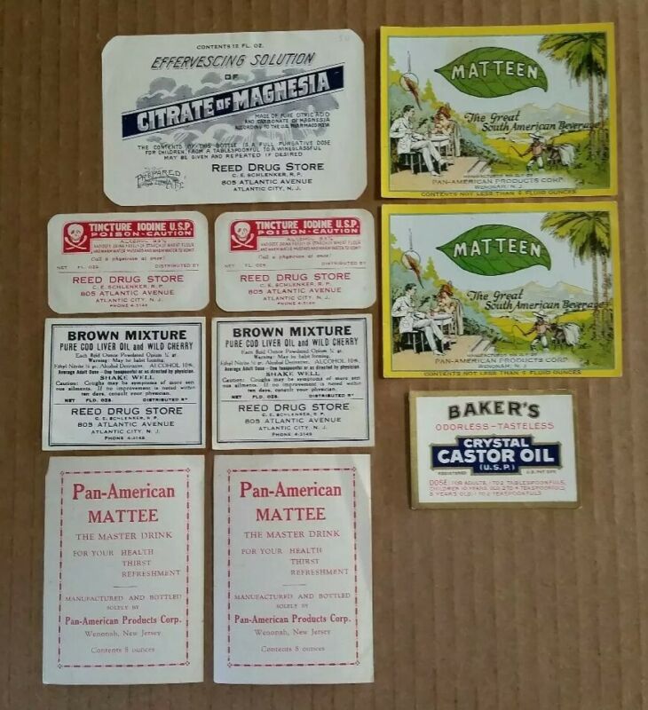 Vintage Bottle Labels Lot (10) 1900''s-1920''s -- Antique Price Guide ...