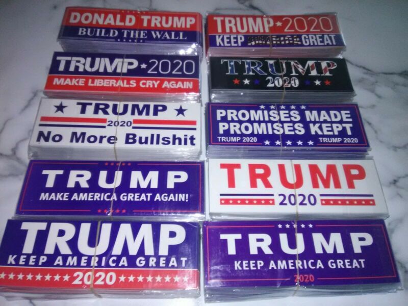 LOT OF 10x Donald Trump VARIETY 2020 Bumper Stickers~Keep AMERICA GREAT ...
