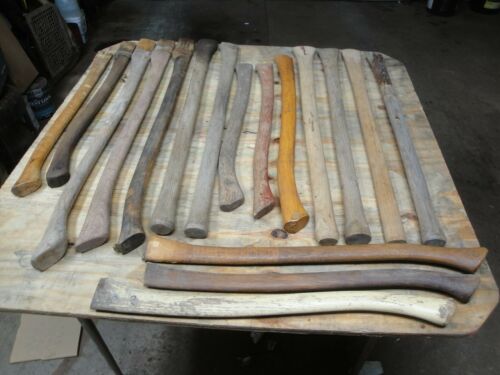 17 vintage axe ax handles cut off damaged collectible repurpose tool ...