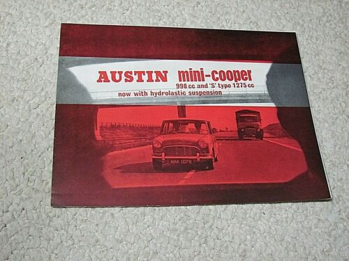 1960''s AUSTIN MINI COOPER (UK) SALES BROCHURE... -- Antique Price ...