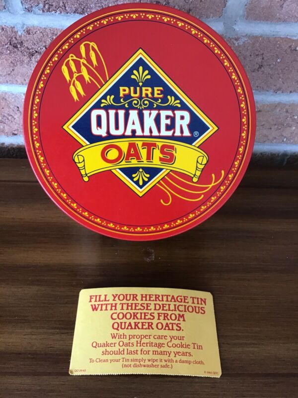 Quaker Oats Tin~Limited Edition~1983~Collectible~Advertising~Retro ...