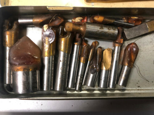 MACHINIST TOOL LATHE MILL Lot Machinist Mill Cutters End Cutters Wax ...