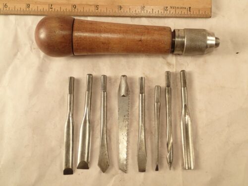 Vintage STANLEY NO. 302 Hardwood Tool Handle with 8 Bits, ''SWEETHEART ...