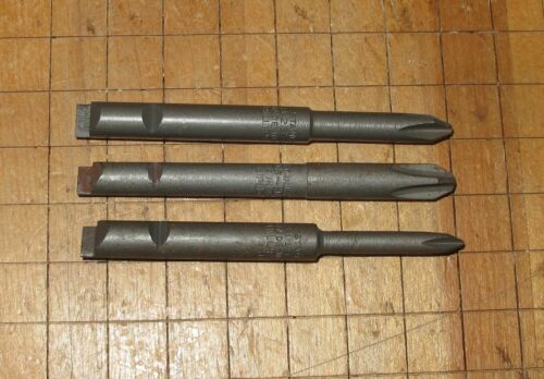 THREE (3) Yankee Stanley North Bros Screwdriver Bits Phillips ...