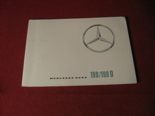1962? Mercedes Benz 190 / 190 D Sales Brochure Booklet Old Original ...