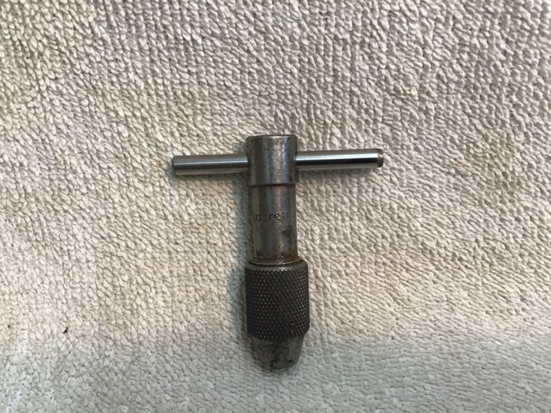 Vintage 93A Starrett T Handle Tap Wrench Machinist Tool -- Antique ...