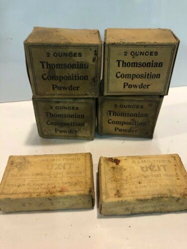 THOMSONIAN COMPOSITION POWDER ANTIQUE QUACK PATENT MEDICINE APOTHECARY ...